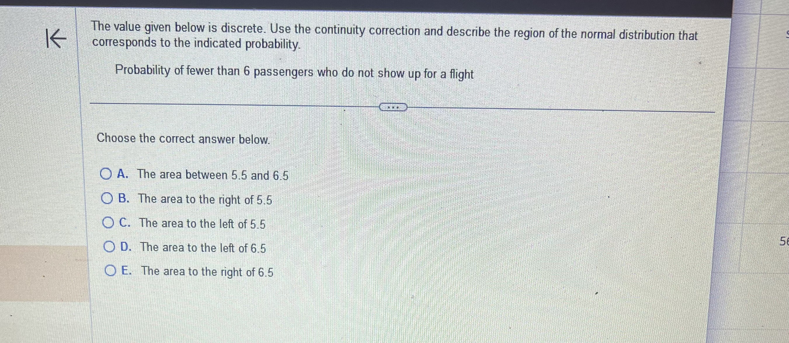 Solved The value given below is discrete. Use the continuity | Chegg.com