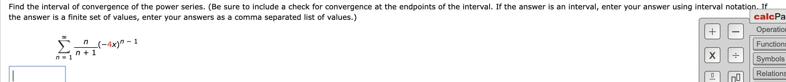 Solved the answer is a finite set of values, enter your | Chegg.com