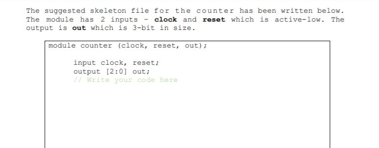 Solved Problem 1. In this problem, design a 3-bit counter | Chegg.com