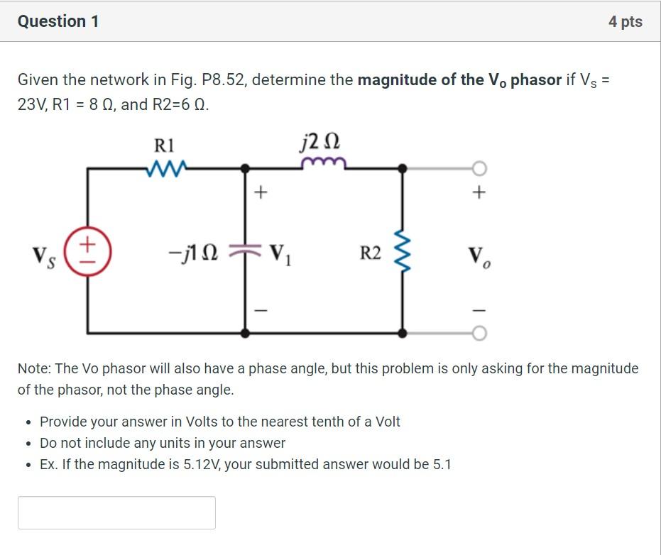 Solved Given the network in Fig. P8.52, determine the | Chegg.com
