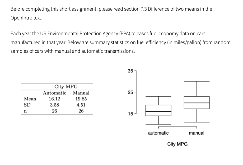 Solved Each year the US Environmental Protection Agency | Chegg.com