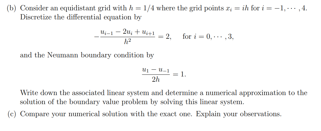 Solved Two Point Boundary Value Problem With Neumann