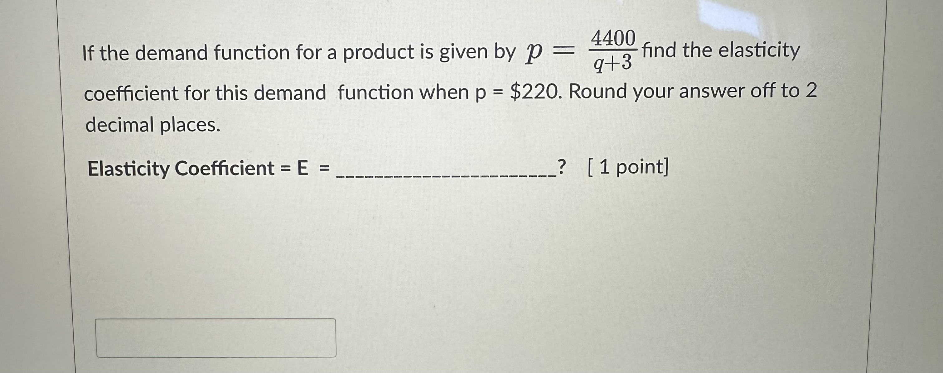 Solved If the demand function for a product is given by | Chegg.com