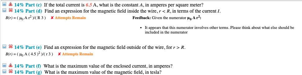 Solved: (9%) Problem 11: Awire Of Circular Cross-section C... | Chegg.com