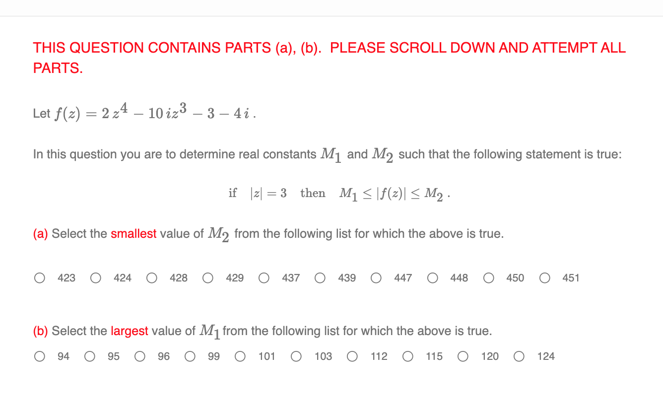 Solved THIS QUESTION CONTAINS PARTS (a), (b). PLEASE SCROLL | Chegg.com
