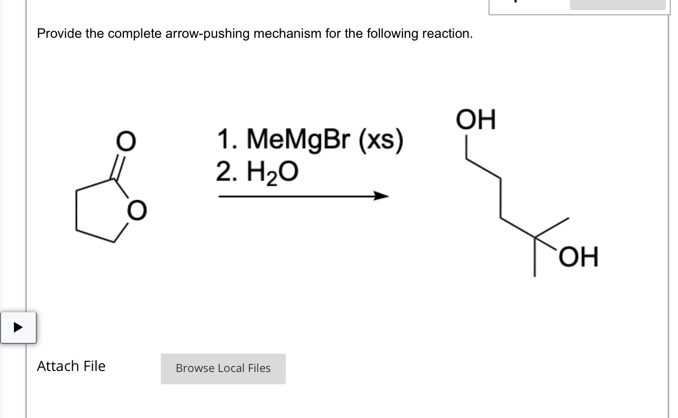 Solved Provide the complete arrow-pushing mechanism for the | Chegg.com