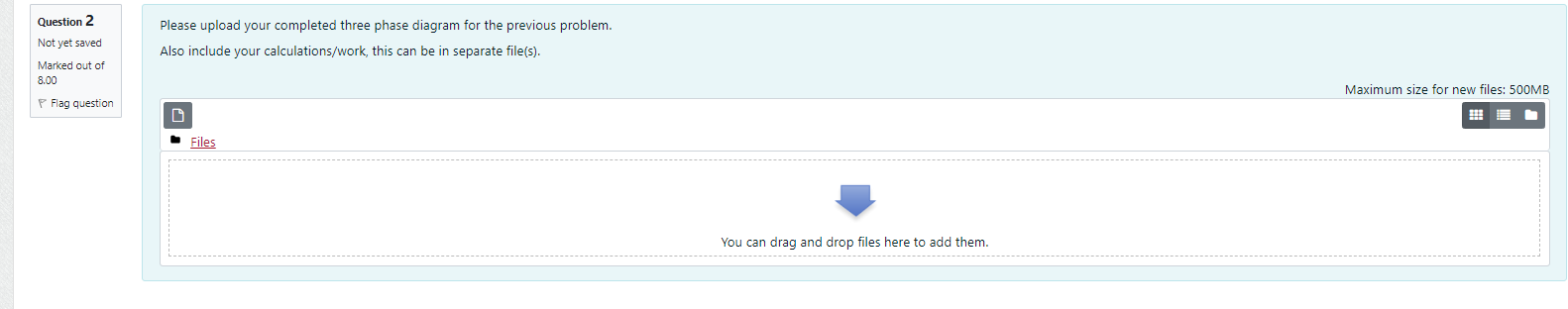 Question 2 Not yet saved Please upload your completed | Chegg.com