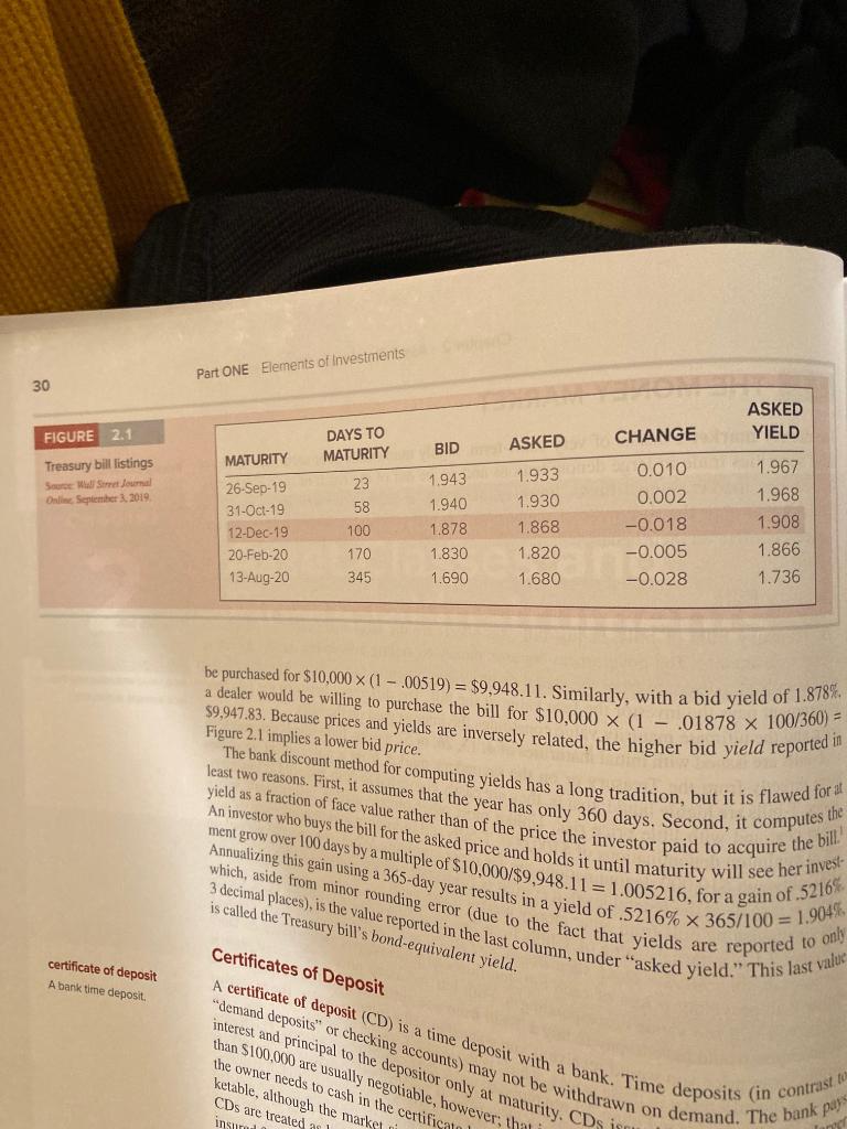 Discuss the differences between the Bank Discount | Chegg.com