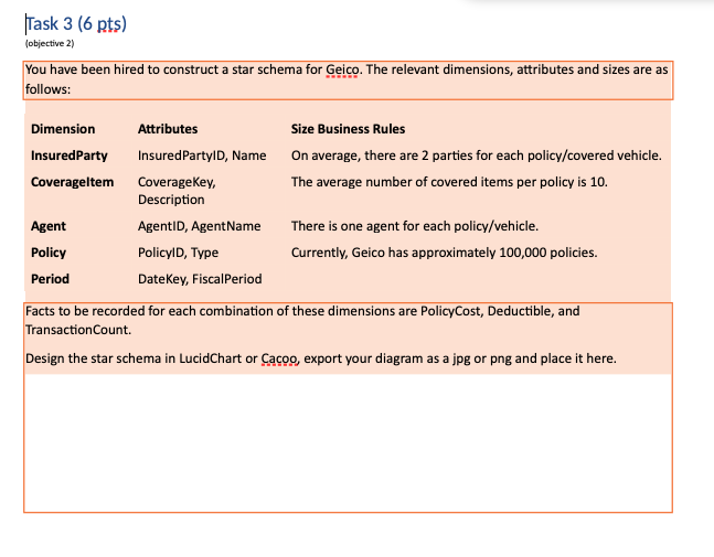 Solved Task 3 (6 pts) (objective 2) You have been hired to | Chegg.com Solved Task 3 (6 pts) (objective 2) You have been hired to | Chegg.com