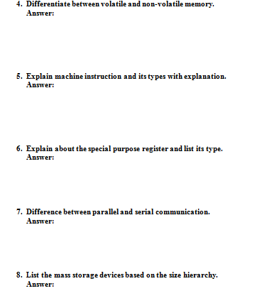Solved 4. Differentiate between volatile and non-volatile | Chegg.com