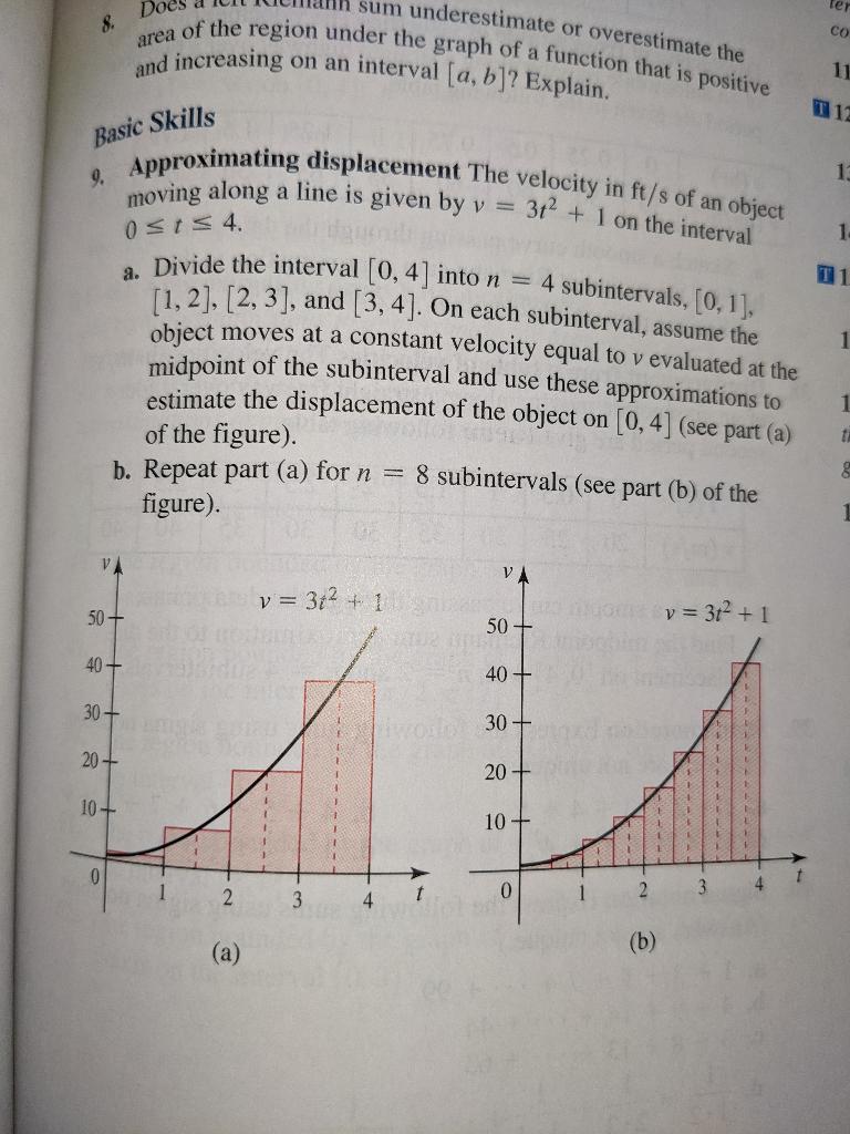 Solved sum underestimate or overestimate the ter 8. CO area | Chegg.com