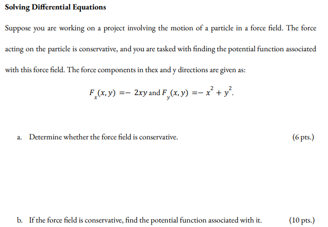 Solved Solving Differential Equations Suppose you are | Chegg.com