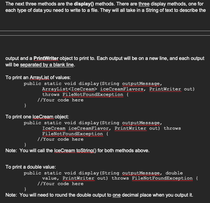 Solved Programming Project 7 - Ice Cream Analysis 2 Program | Chegg.com