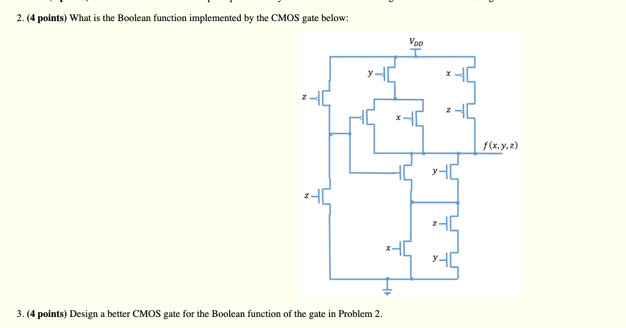 Solved 2. (4 points) What is the Boolean function | Chegg.com Solved 2. (4 points) What is the Boolean function | Chegg.com