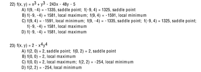 Solved I would really appreciate an explanation to each, | Chegg.com