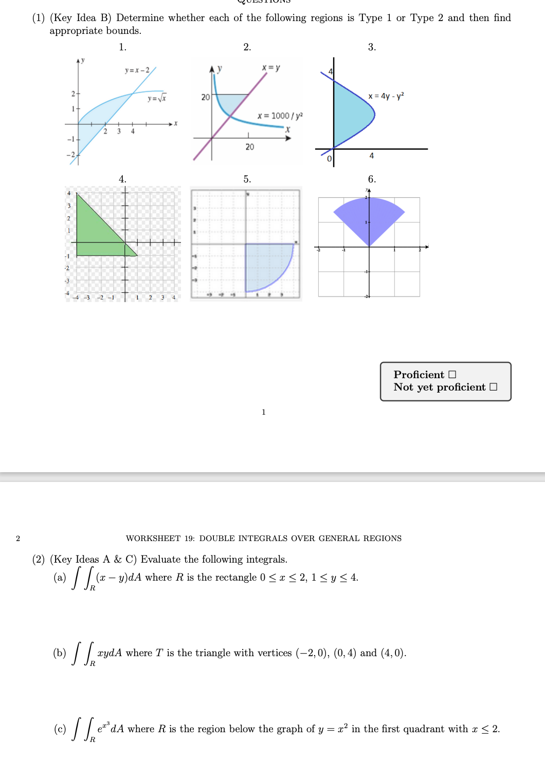 Solved (1) (Key Idea B) ﻿Determine whether each of the | Chegg.com