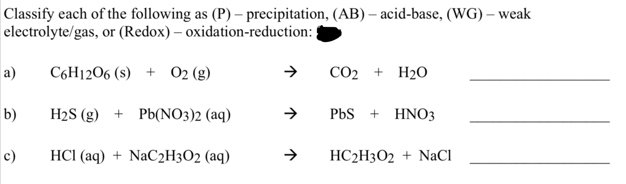 Solved Classify each of the following as (P) – | Chegg.com