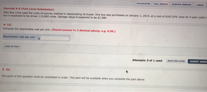 Solved Yello Bus Lines uses the units-of-activity method in | Chegg.com