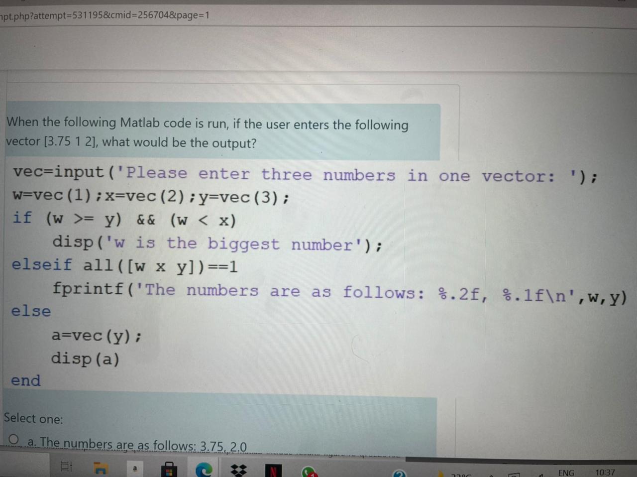 Solved pt.php?attempt=531195&cmid=256704&page=1 When the | Chegg.com