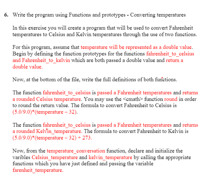 Solved 6 Write The Program Using Functions And Prototypes 2533