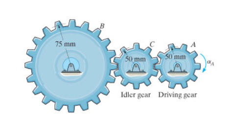 Solved When only two gears are in mesh, the driving A and | Chegg.com