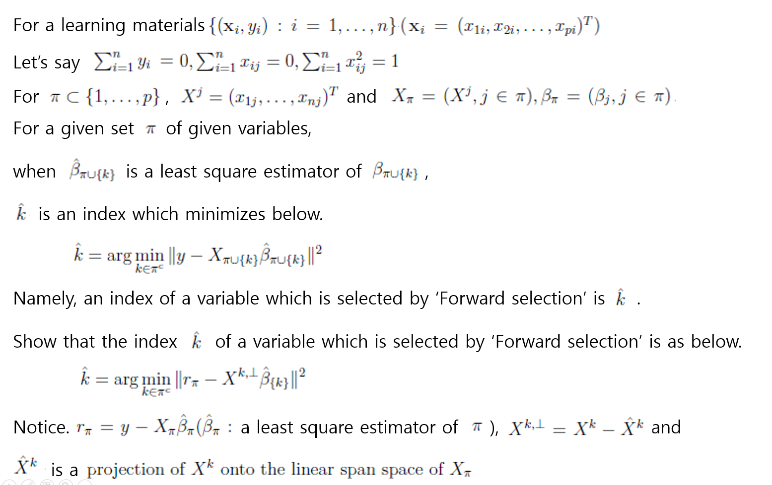 For a learning materials {(xi, Yi) : i = 1, ..., | Chegg.com