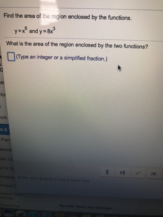 Solved Find the area of the region enclosed by the | Chegg.com
