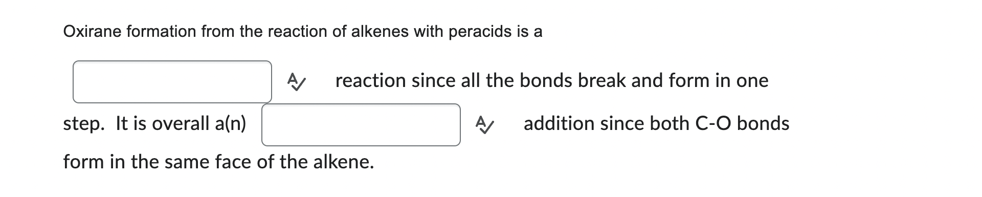 Oxirane formation from the reaction of alkenes with | Chegg.com