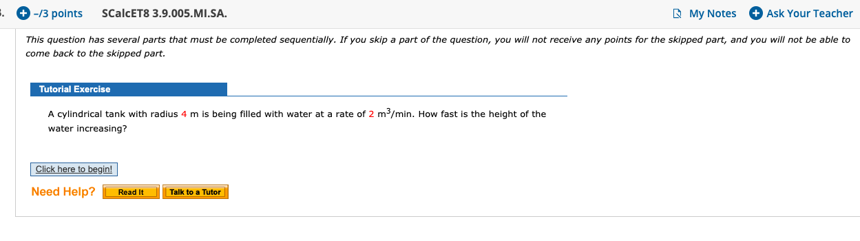 Solved E My Notes + Ask Your Teacher -/3 points SCalcET8 | Chegg.com