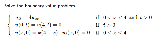 Solved Solve the boundary value | Chegg.com