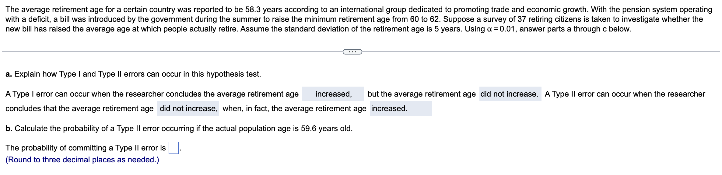 Solved a. Explain how Type I and Type II errors can occur in | Chegg.com