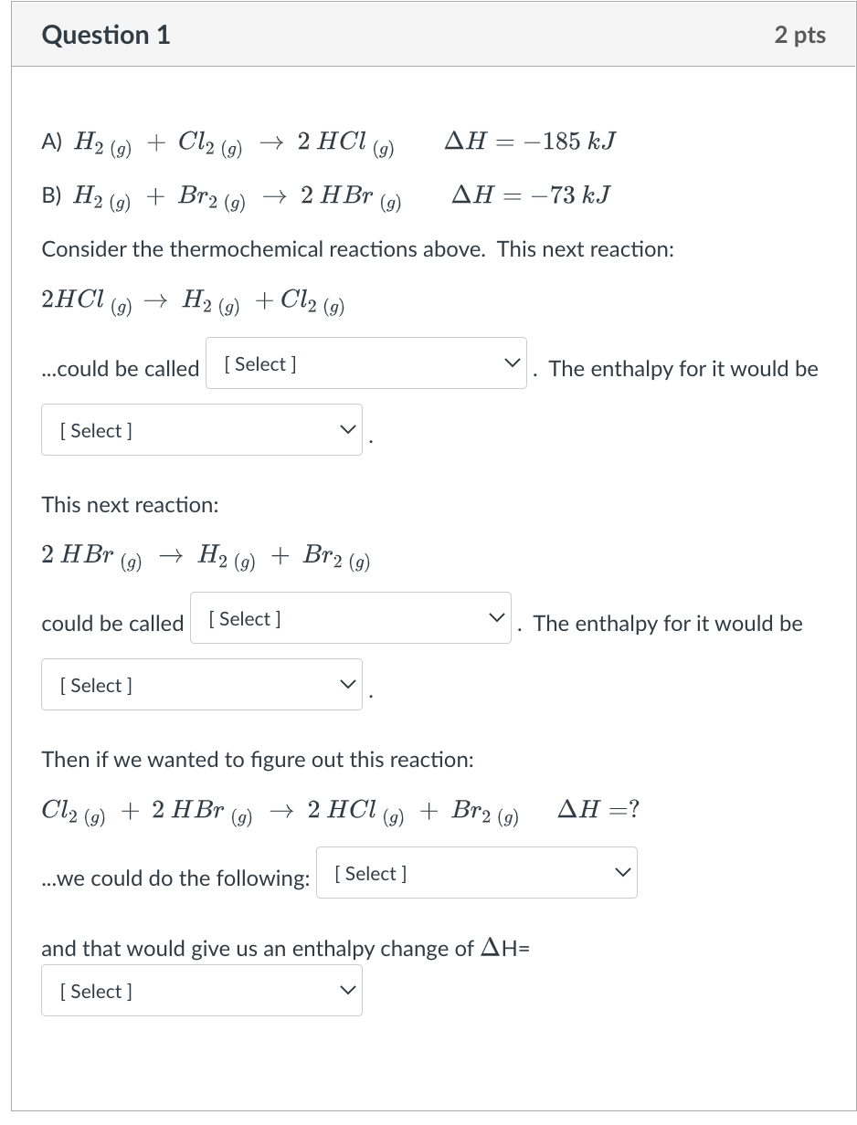 Solved Please help! The selections are in order: select #1: | Chegg.com