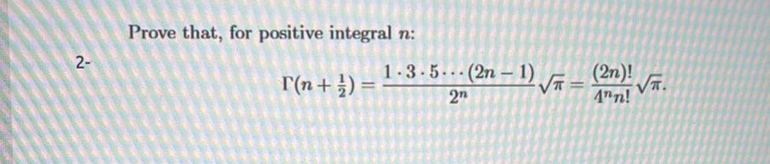 Solved Prove that, for positive integral n | Chegg.com