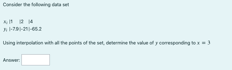 Solved Consider the following data set X; 11 12 14 Yi | Chegg.com