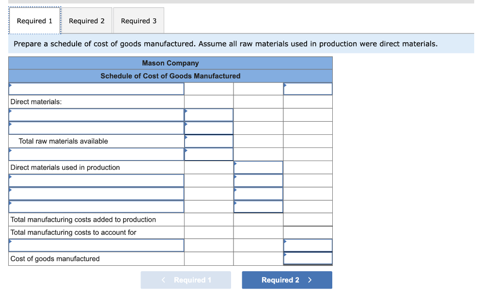 Solved Please help complete the 3 required parts based on | Chegg.com