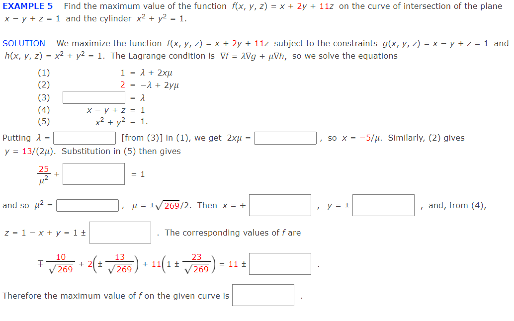 Solved EXAMPLE 5 Find the maximum value of the function | Chegg.com