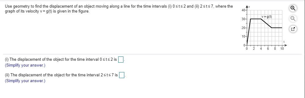 Solved Use geometry to find the displacement of an object | Chegg.com
