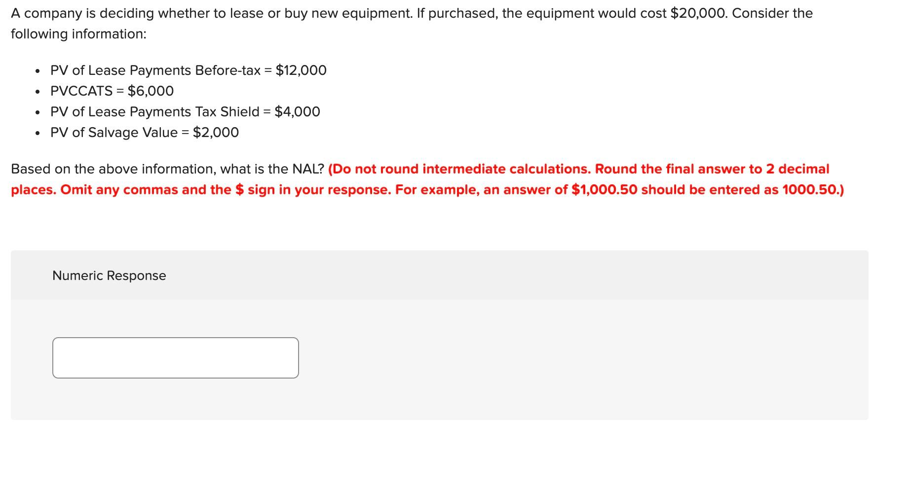 Solved A company is deciding whether to lease or buy new | Chegg.com