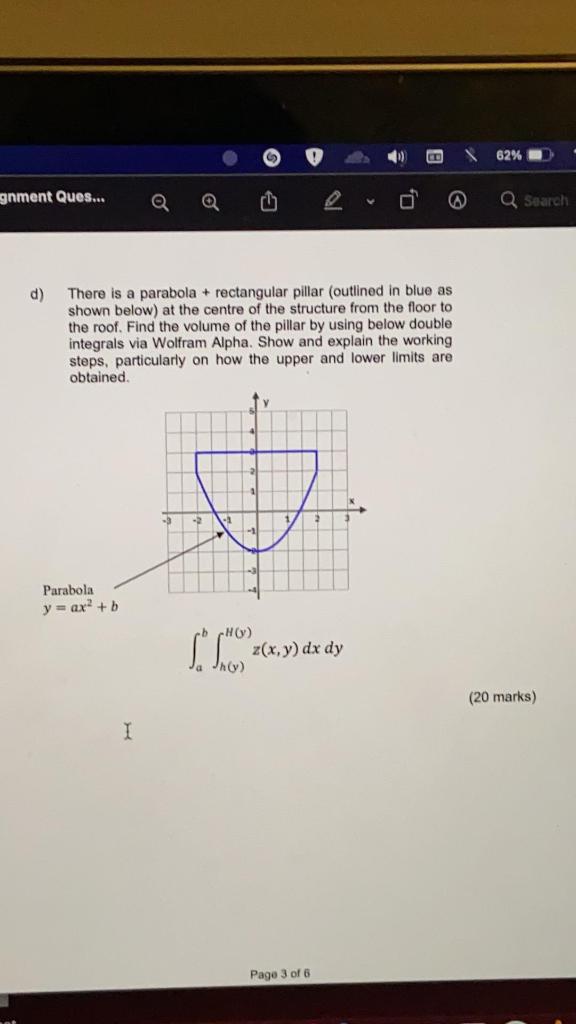 Solved 62% gnment Ques... ولا Q Search d) There is a | Chegg.com