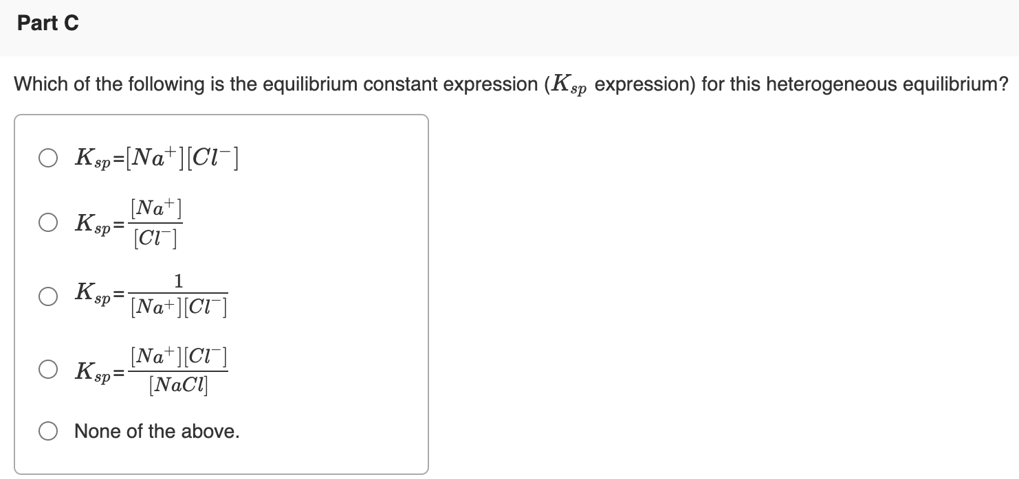 Solved Molar Solubility and Ksp Refer to the information | Chegg.com