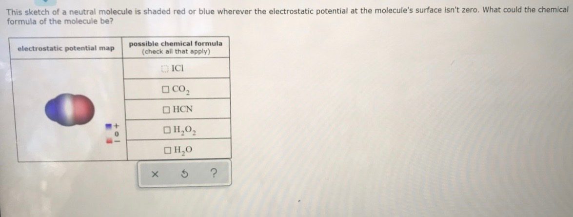 Solved This sketch of a neutral molecule is shaded red or | Chegg.com