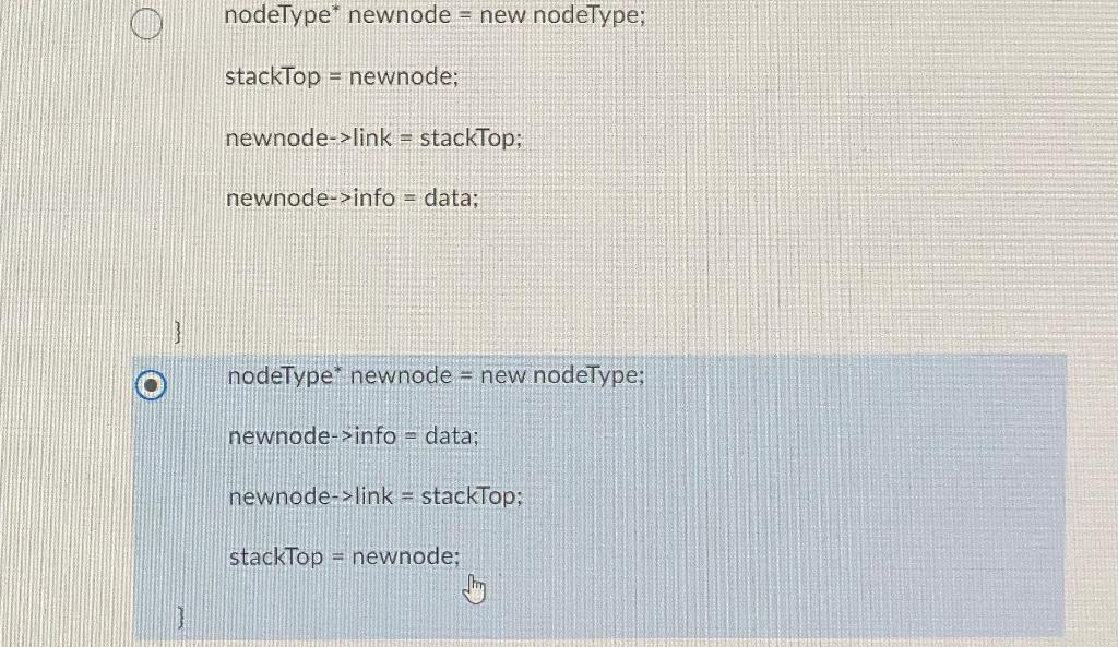Solved Given the following definition of a node, and the | Chegg.com