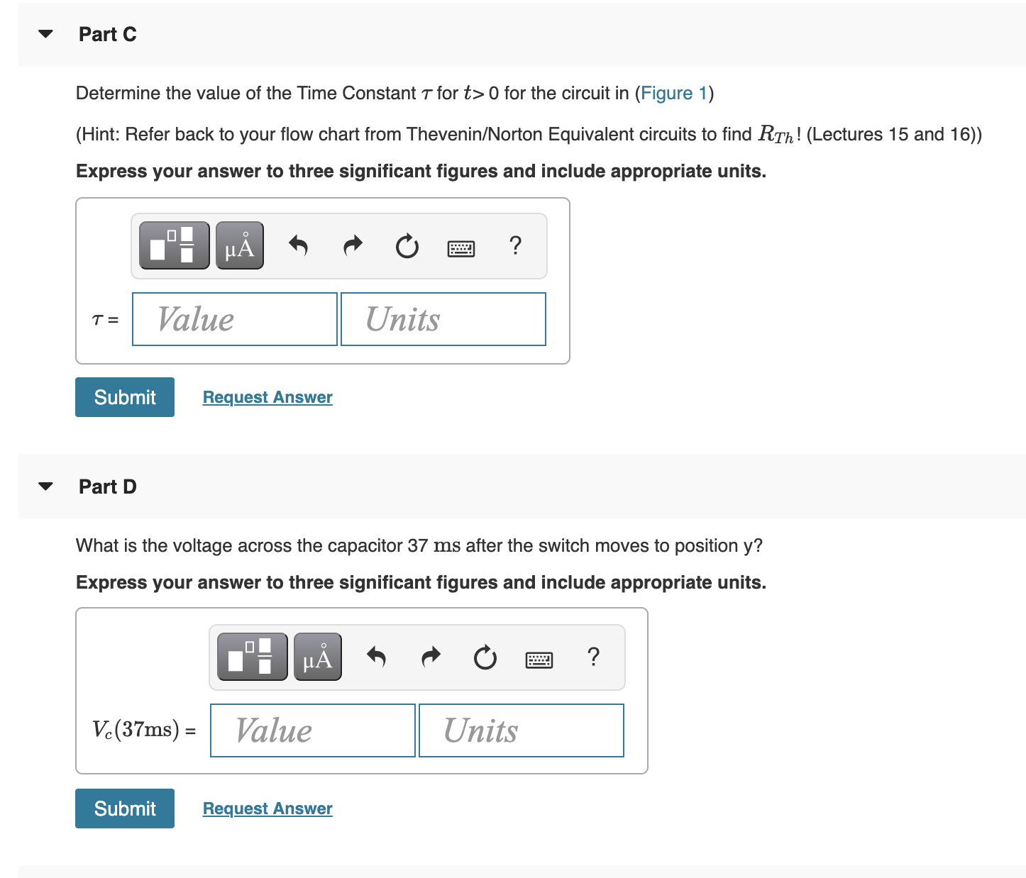 Solved Constants The switch in the circuit seen in (Figure | Chegg.com