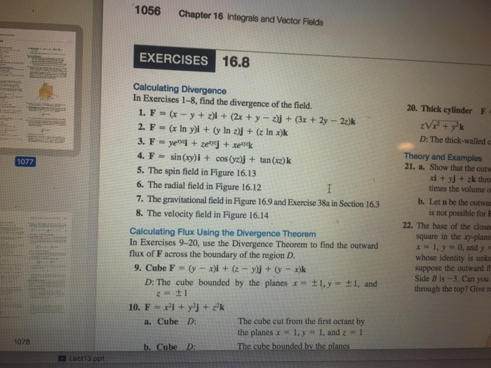 Solved 1056 Chapter 16 Integrals and Vector Fields EXERCISES | Chegg.com