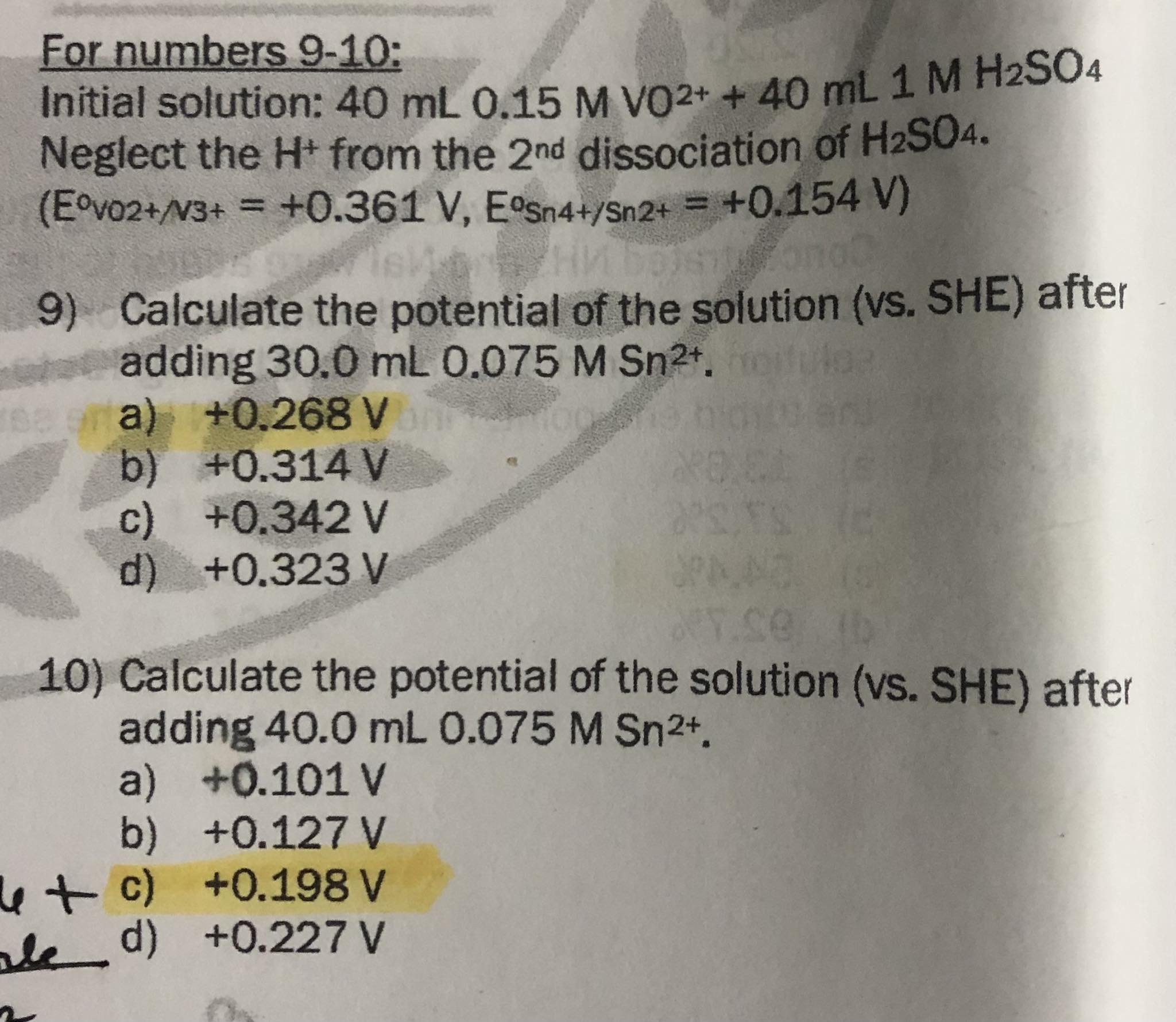 Solved For numbers 9-10:Initial solution: | Chegg.com