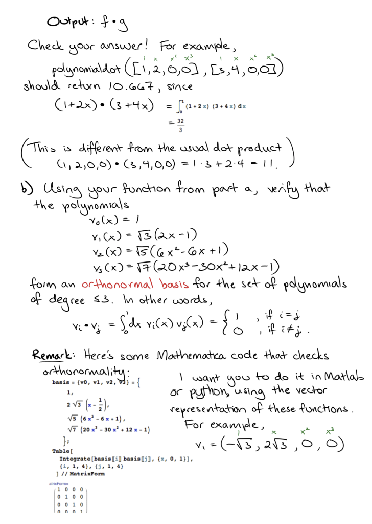 Solved fog Х x3 2 Orthonormal functions For two functions | Chegg.com