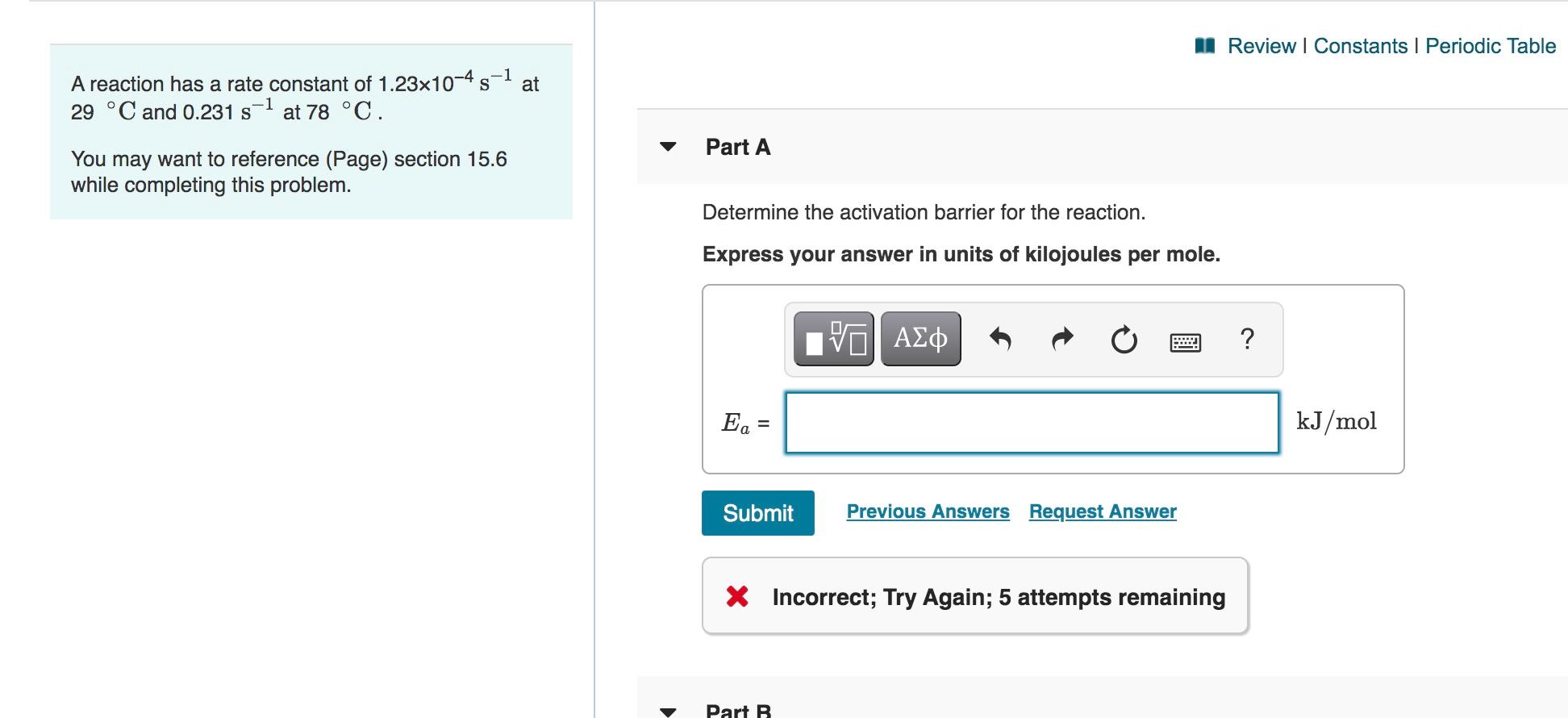 Solved A Review | Constants 1 Periodic Table -1 at A | Chegg.com
