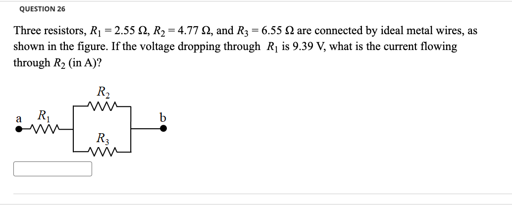 Solved Three resistors, R1=3.04Ω,R2=4.77Ω, and R3=6.55Ω are | Chegg.com