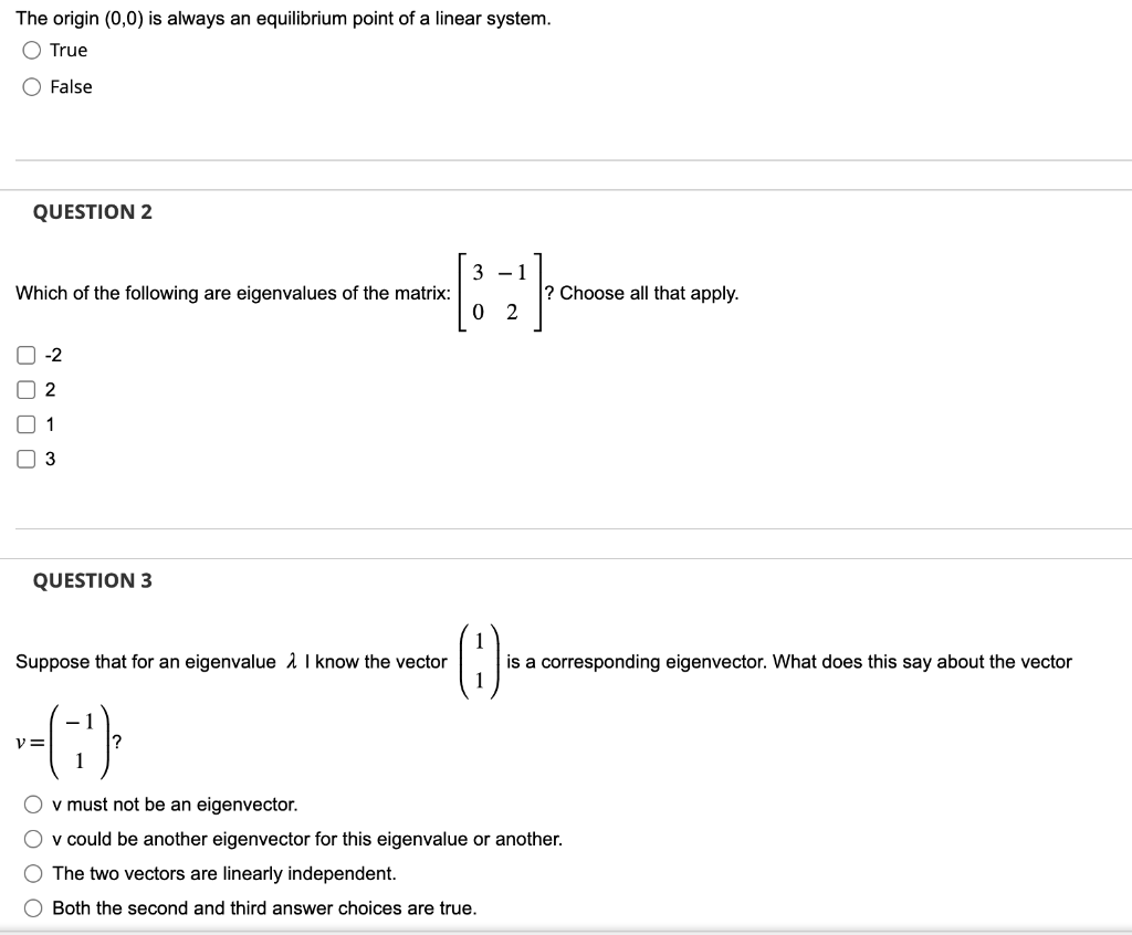 Solved The origin (0,0) is always an equilibrium point of a | Chegg.com