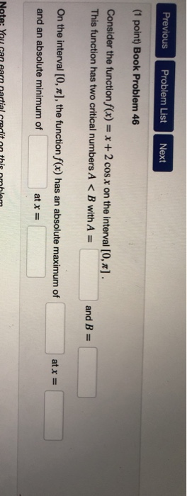 Solved Previous Problem List Next (1 point) Book Problem 46 | Chegg.com